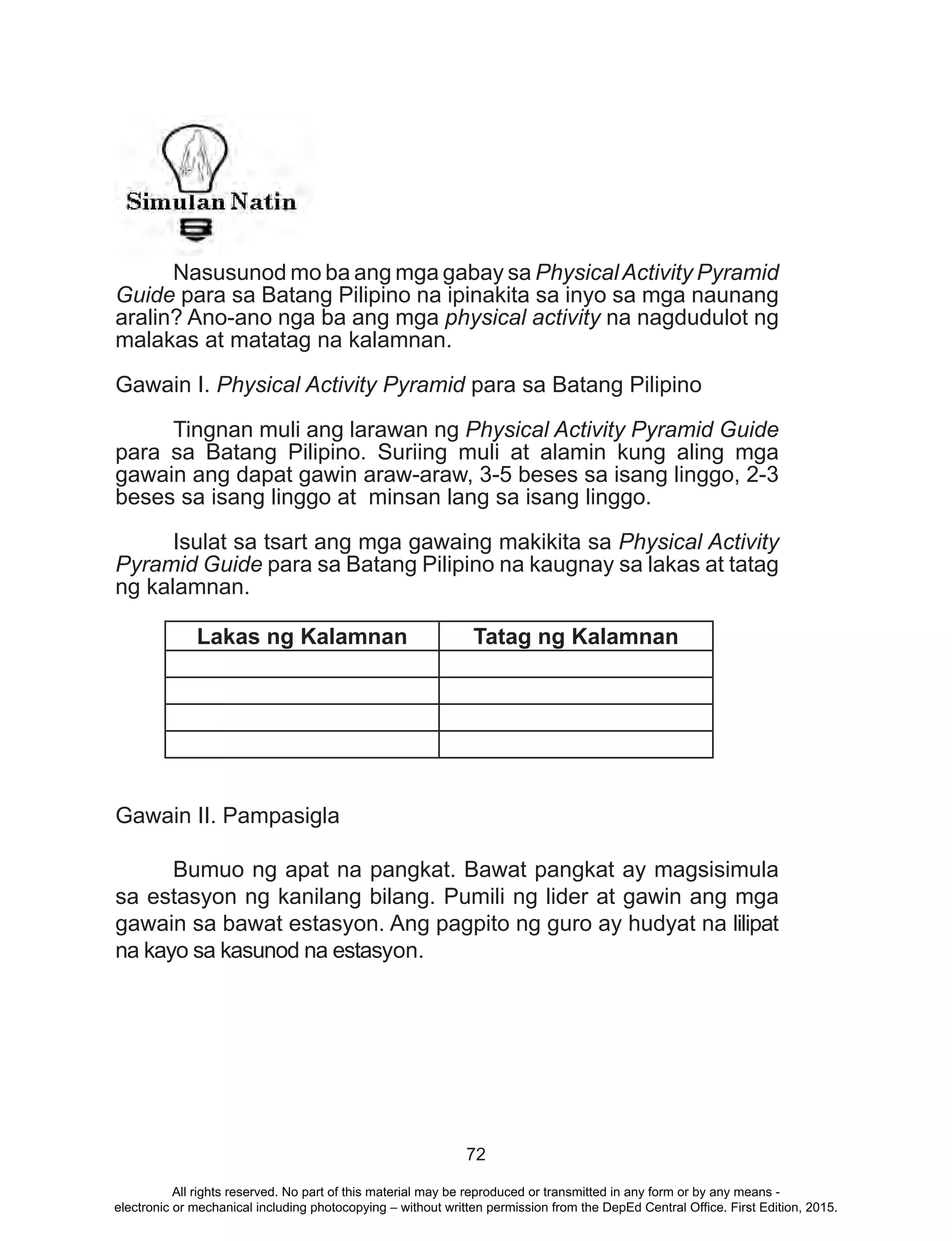 K TO 12 GRADE 4 LEARNER’S MATERIAL IN PHYSICAL EDUCATION (Q1-Q4) | PDF