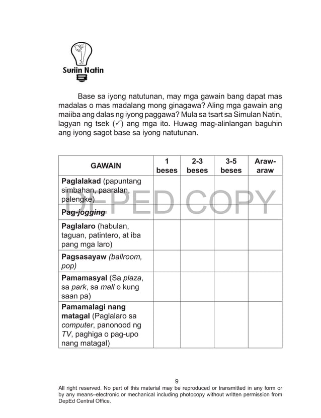 K TO 12 GRADE 4 LEARNER’S MATERIAL IN PHYSICAL EDUCATION (Q1-Q4) | PDF