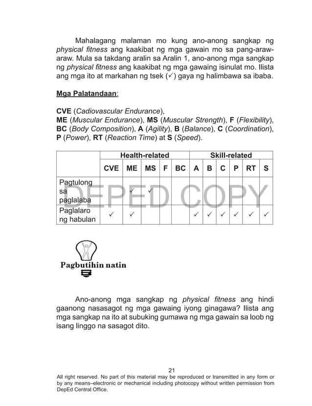 K TO 12 GRADE 4 LEARNER’S MATERIAL IN PHYSICAL EDUCATION (Q1-Q4) | PDF