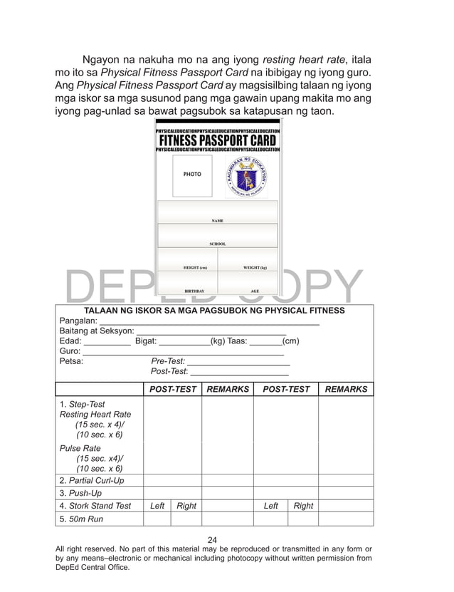 K TO 12 GRADE 4 LEARNER’S MATERIAL IN PHYSICAL EDUCATION (Q1-Q4) | PDF