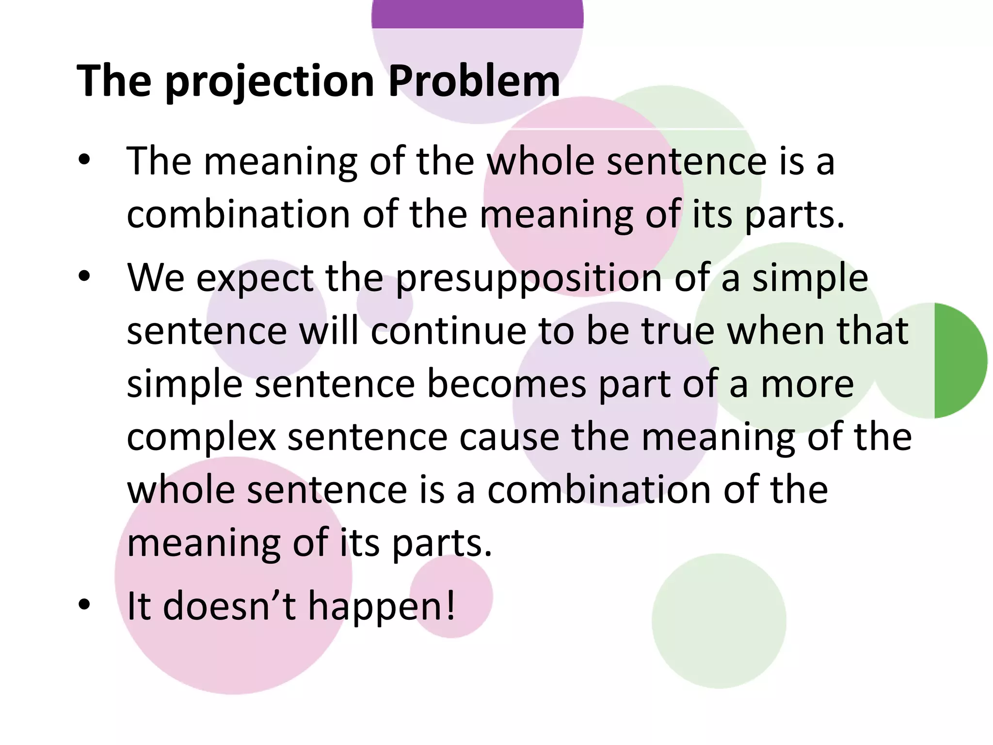 Presupposition And Entailment | PPTX