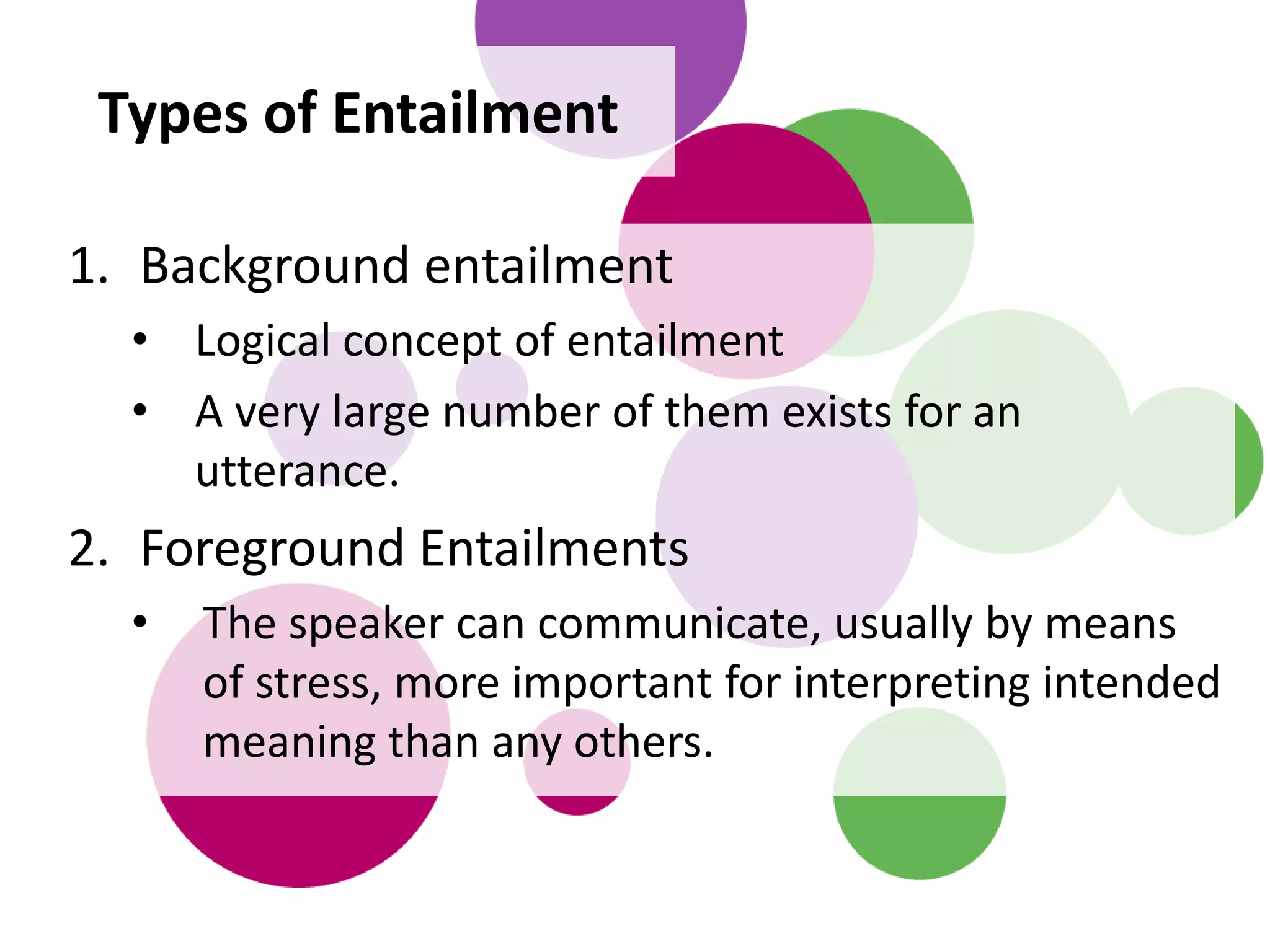 Presupposition And Entailment | PPTX
