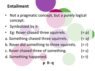 Presupposition And Entailment | PPTX