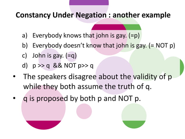 Presupposition And Entailment | PPTX | Science