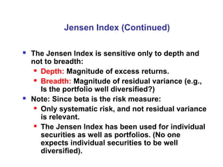 Performance Evaluation of Portfolios | PPT
