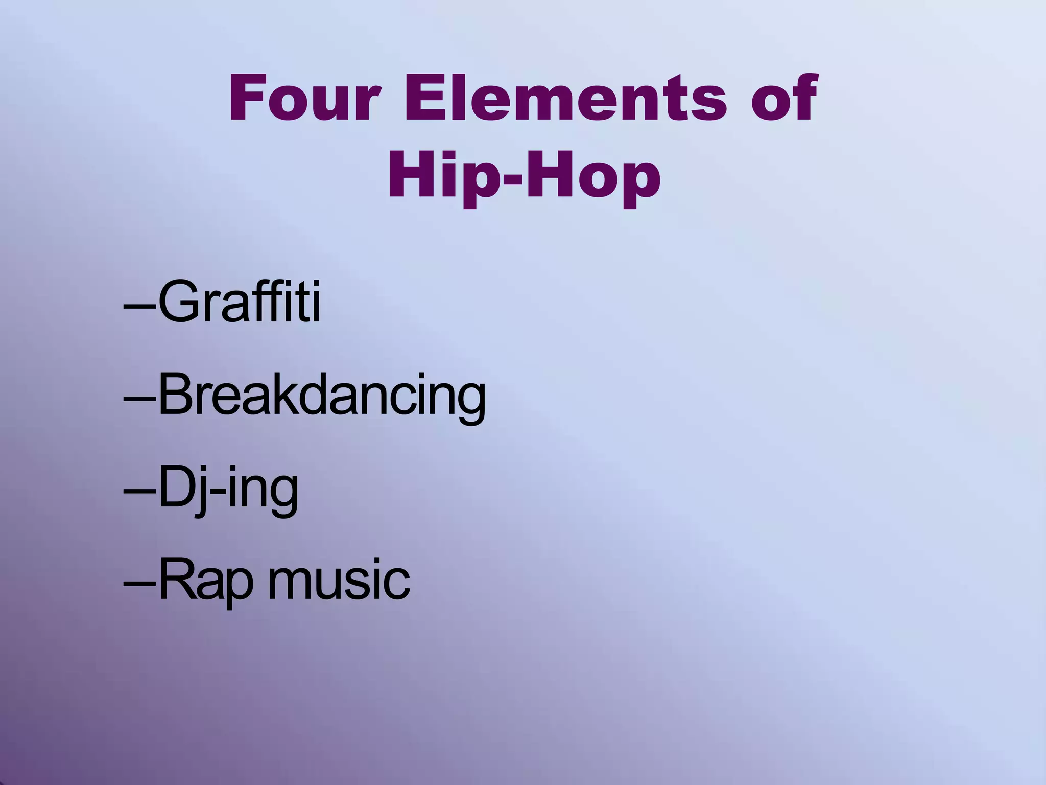 Hip Hop PowerPoint Presentation | PPTX
