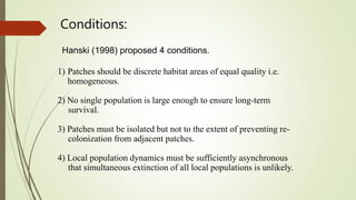 Metapopulation | PPTX