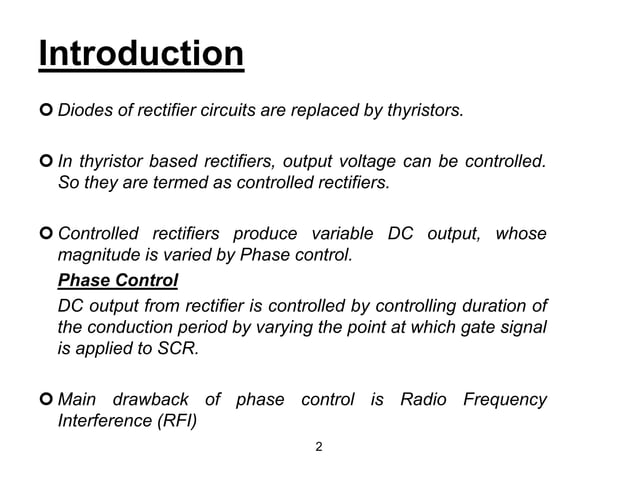 Half wave control rectifier with RL load | PPTX