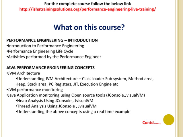 Performance Engineering | PPTX