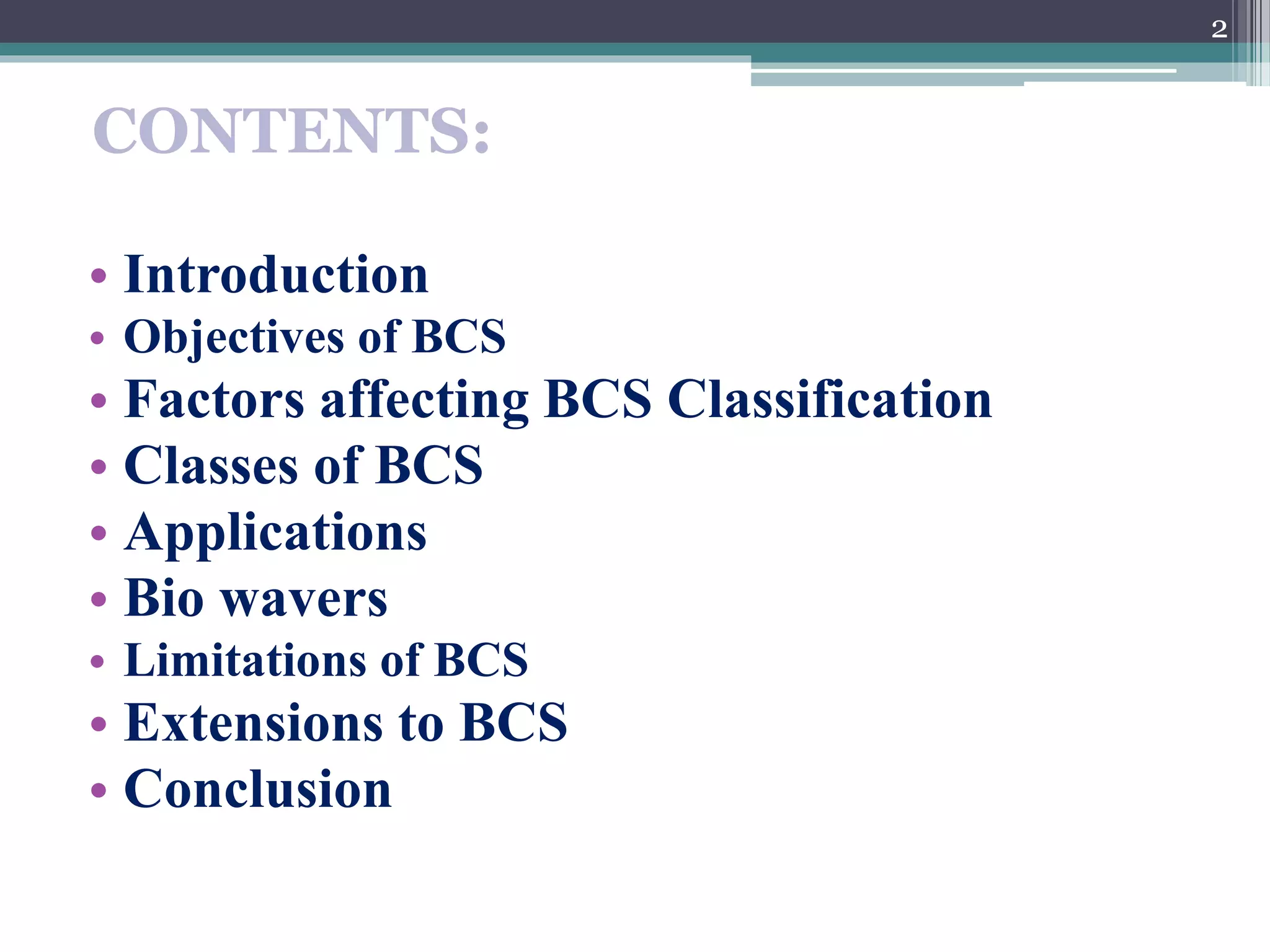 Biopharmaceutical Classification System | PPTX