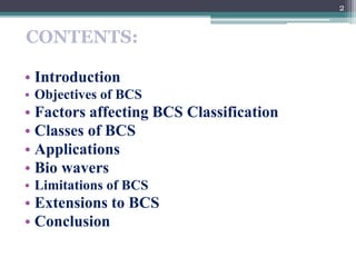 Biopharmaceutical Classification System | PPTX