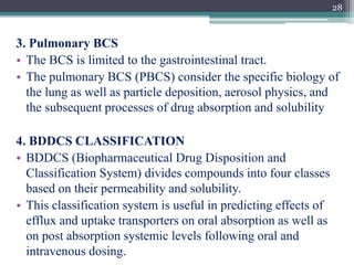 Biopharmaceutical Classification System | PPTX