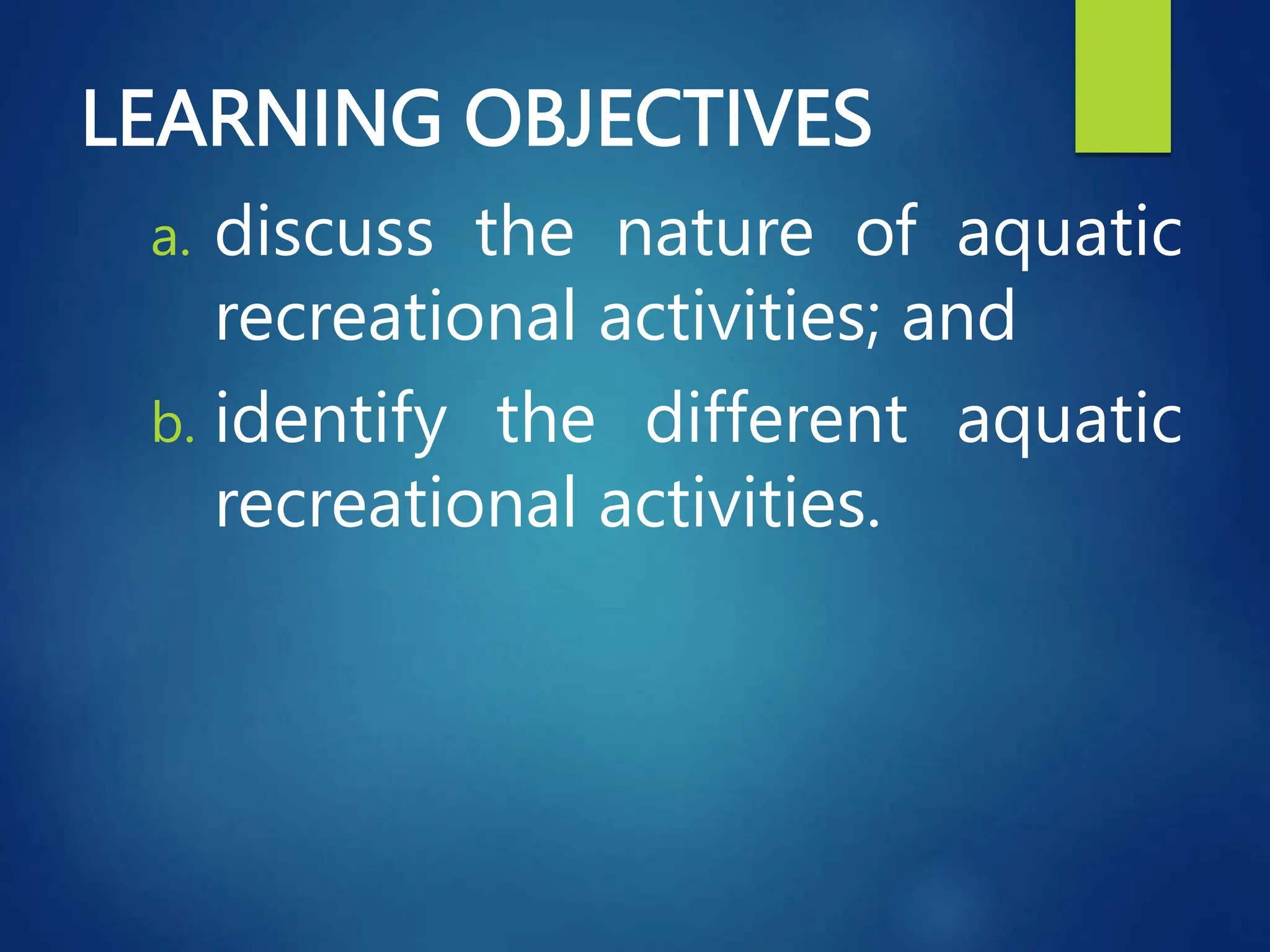 aquatic recreational activity by zoencute.pptx