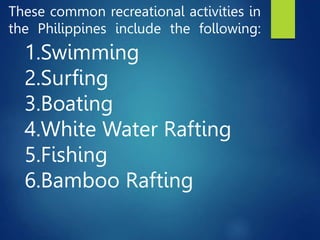 aquatic recreational activity by zoencute.pptx