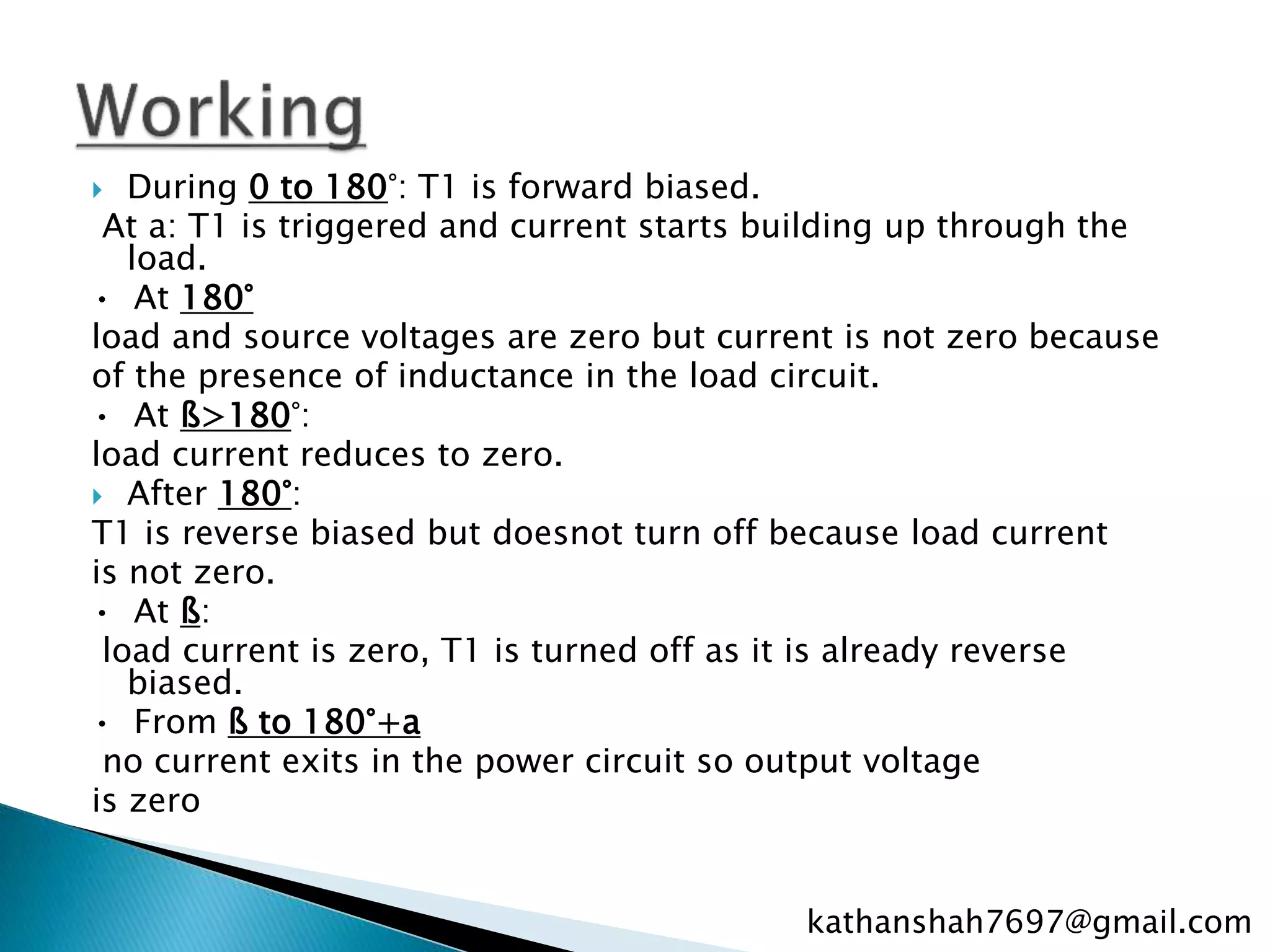single phase ac voltage controller with RL load | PPTX