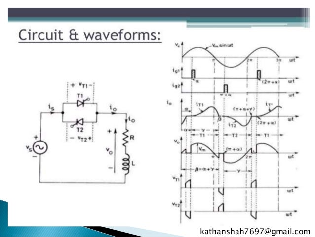 single phase ac voltage controller with RL load