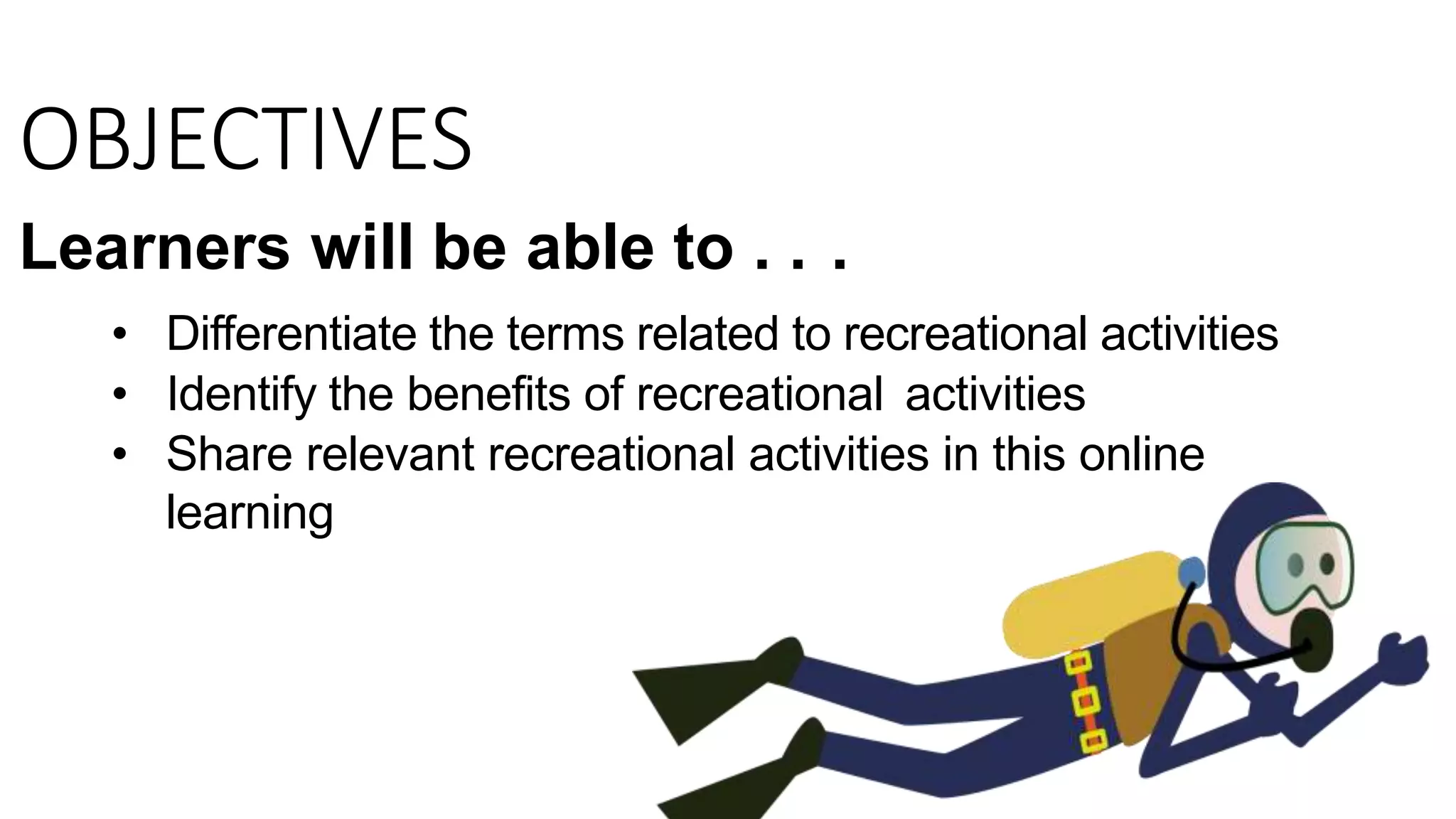 PE4 Recreational Activities | PPTX