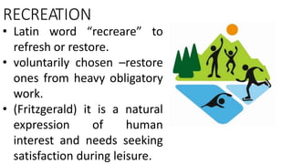 PE4 Recreational Activities | PPTX
