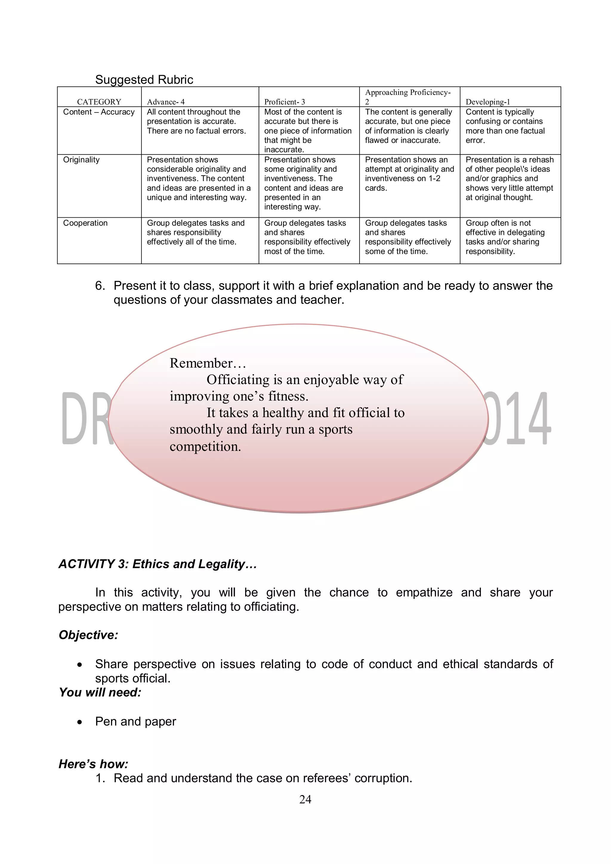 Physical Education (P.E.) Grade 9 Module (1st - 4th Quarter) | PDF