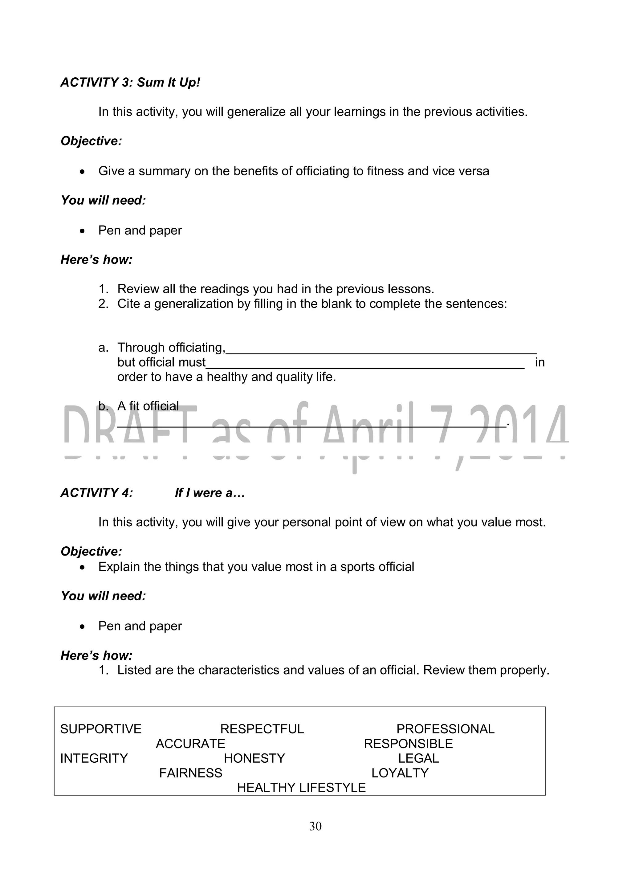 Physical Education (P.E.) Grade 9 Module (1st - 4th Quarter) | PDF