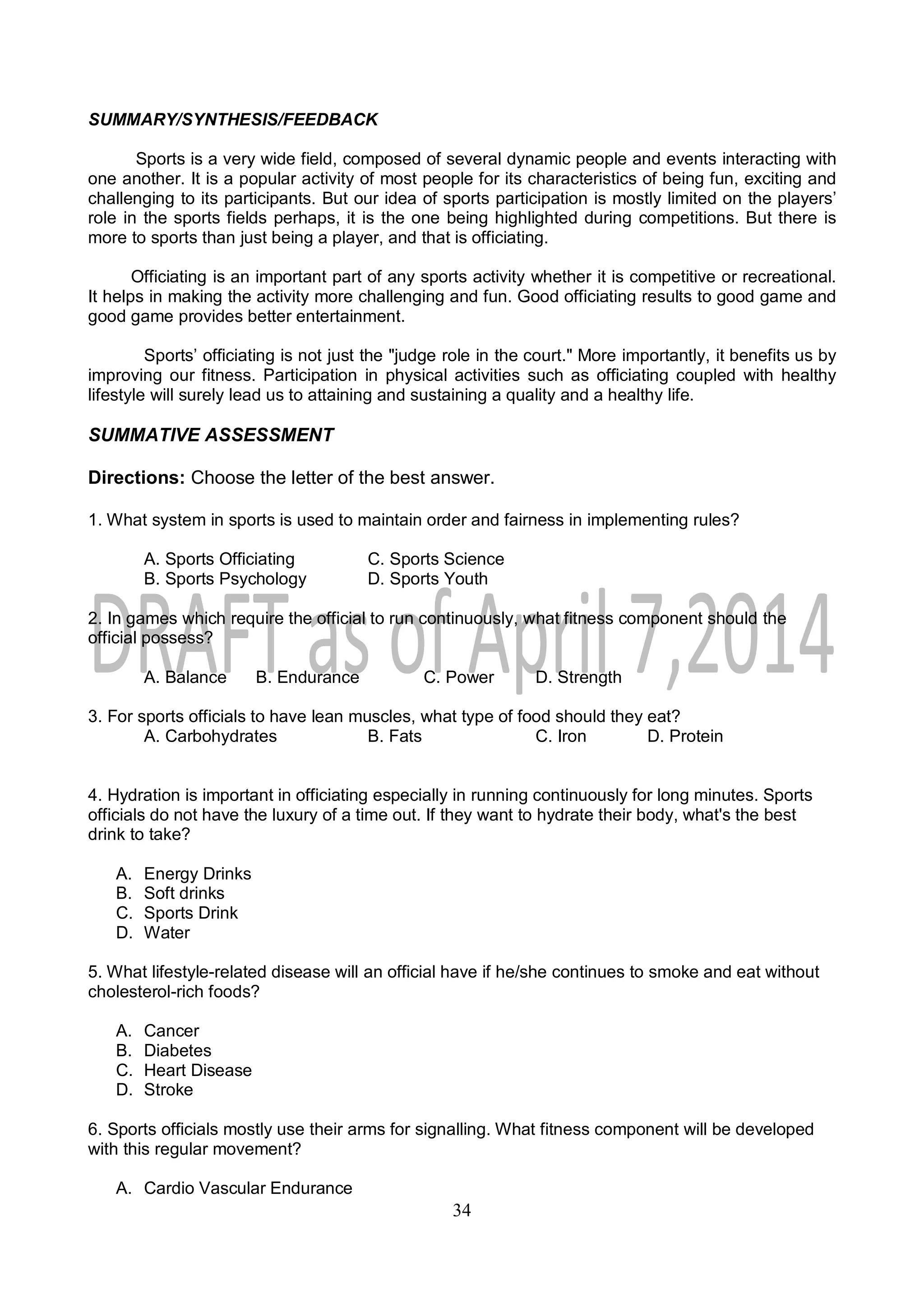 Physical Education (P.E.) Grade 9 Module (1st - 4th Quarter) | PDF