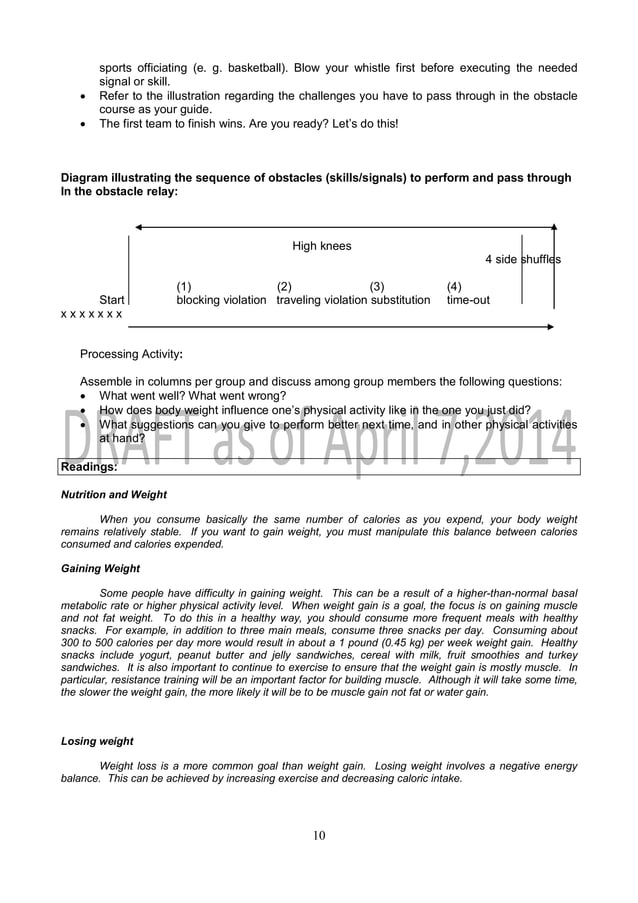 Physical Education (P.E.) Grade 9 Module (1st - 4th Quarter) | PDF