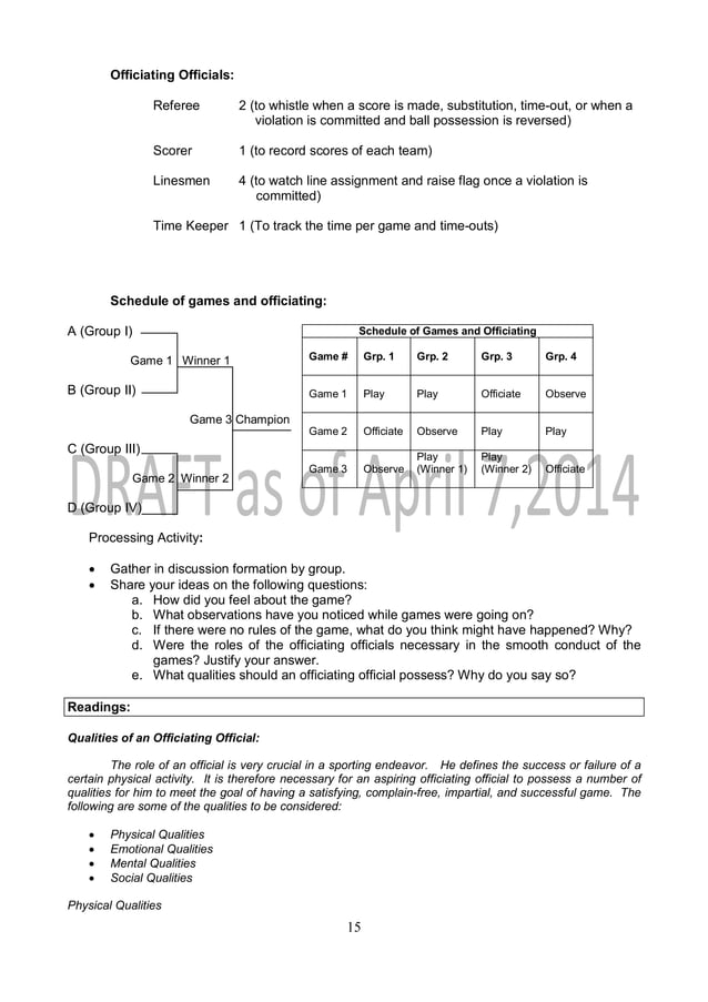 Physical Education (P.E.) Grade 9 Module (1st - 4th Quarter) | PDF