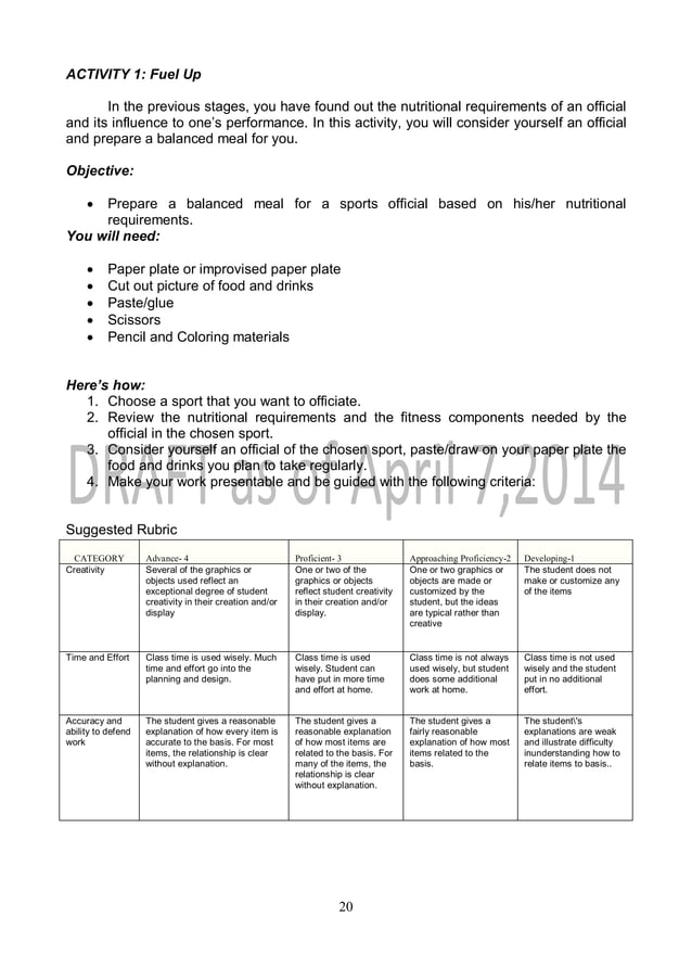 Physical Education (P.E.) Grade 9 Module (1st - 4th Quarter) | PDF