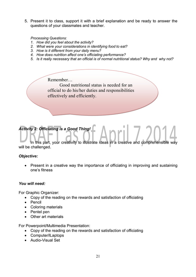 Physical Education (P.E.) Grade 9 Module (1st - 4th Quarter) | PDF