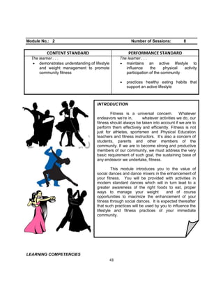 Physical Education (P.E.) Grade 9 Module (1st - 4th Quarter) | PDF