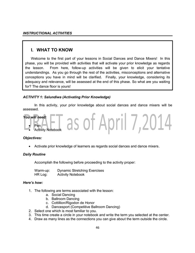 Physical Education (P.E.) Grade 9 Module (1st - 4th Quarter) | PDF