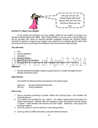 Physical Education (P.E.) Grade 9 Module (1st - 4th Quarter) | PDF