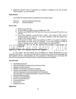 Physical Education (P.E.) Grade 9 Module (1st - 4th Quarter) | PDF