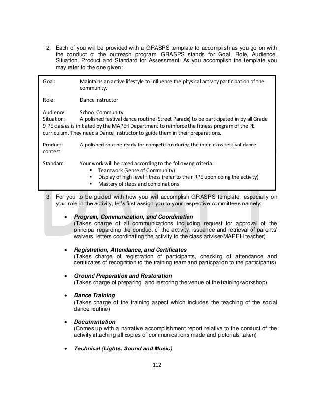 Physical Education (P.E.) Grade 9 Module (1st - 4th Quarter)