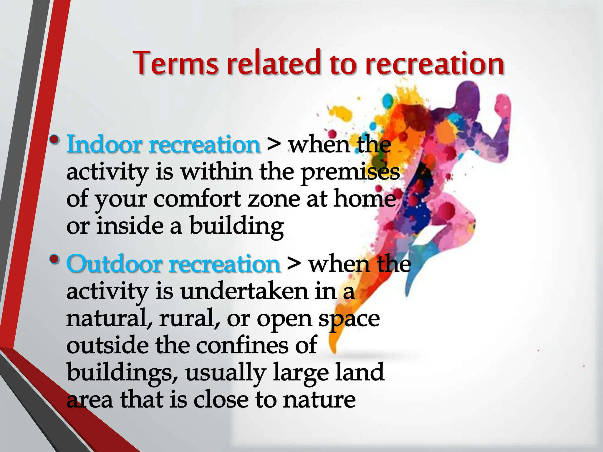 active recreational activity Physical Education | PPT