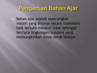 bahan ajar e-learning | PPT
