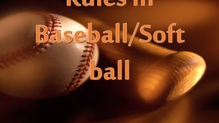Baseball/Softball (Physical Education) | PPTX
