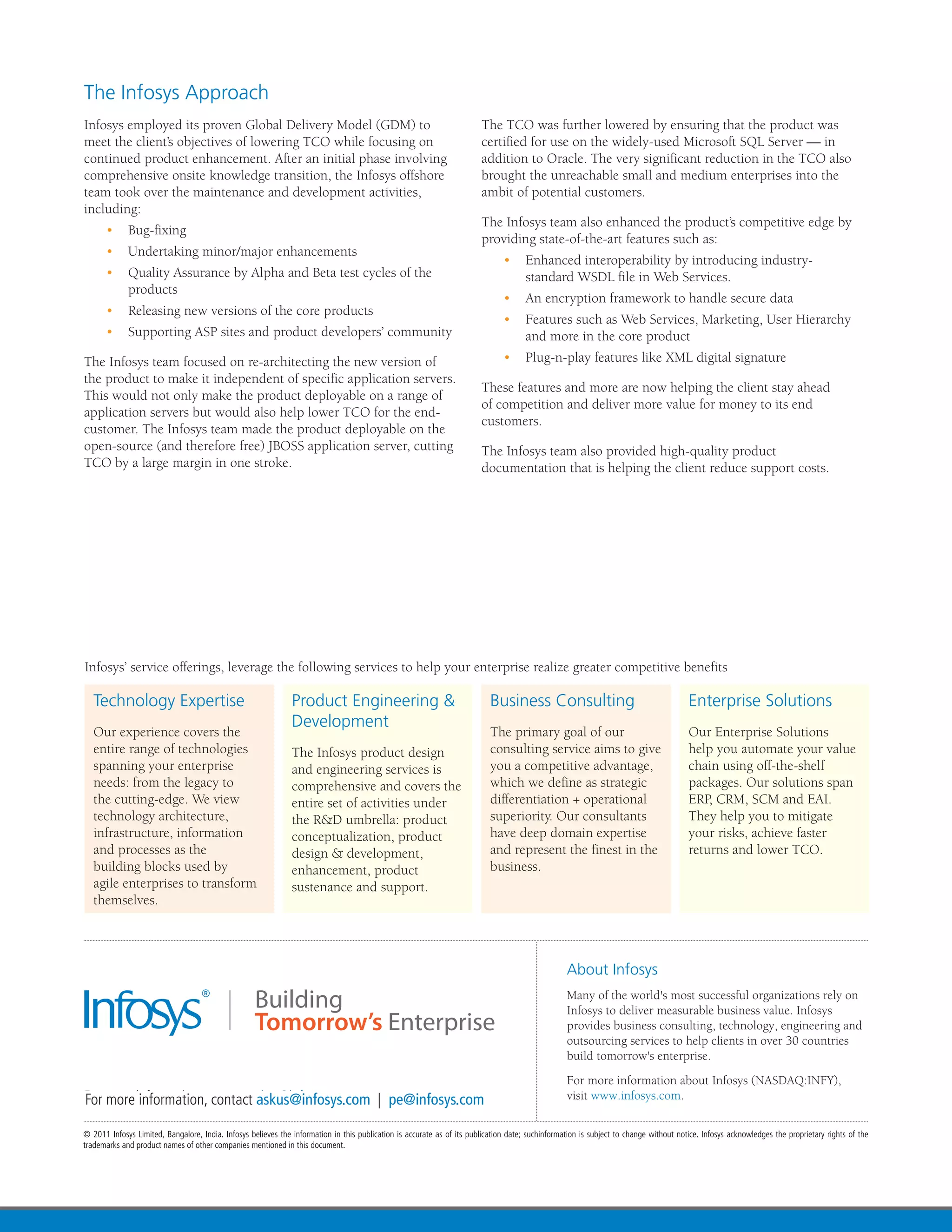 Infosys – Electronic Bill Payment Case Study | CBPP Solution | Case ...