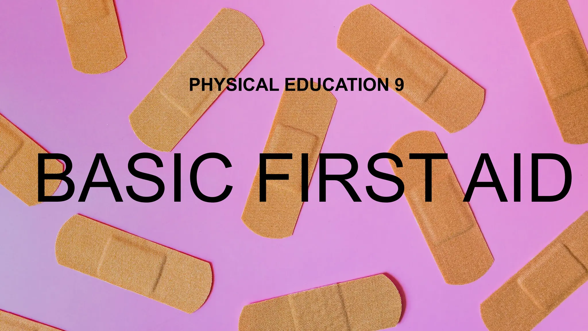 PE-FIRST-AID.powerpoint in physical education grade 9 | PPTX