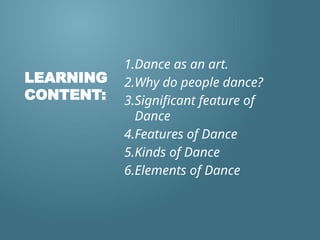 Physical Education 12 -Introduction to Dance.pptx