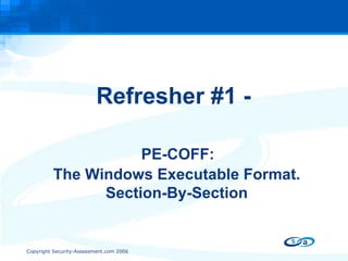 PE Packers Used in Malicious Software - Part 1 | PPT