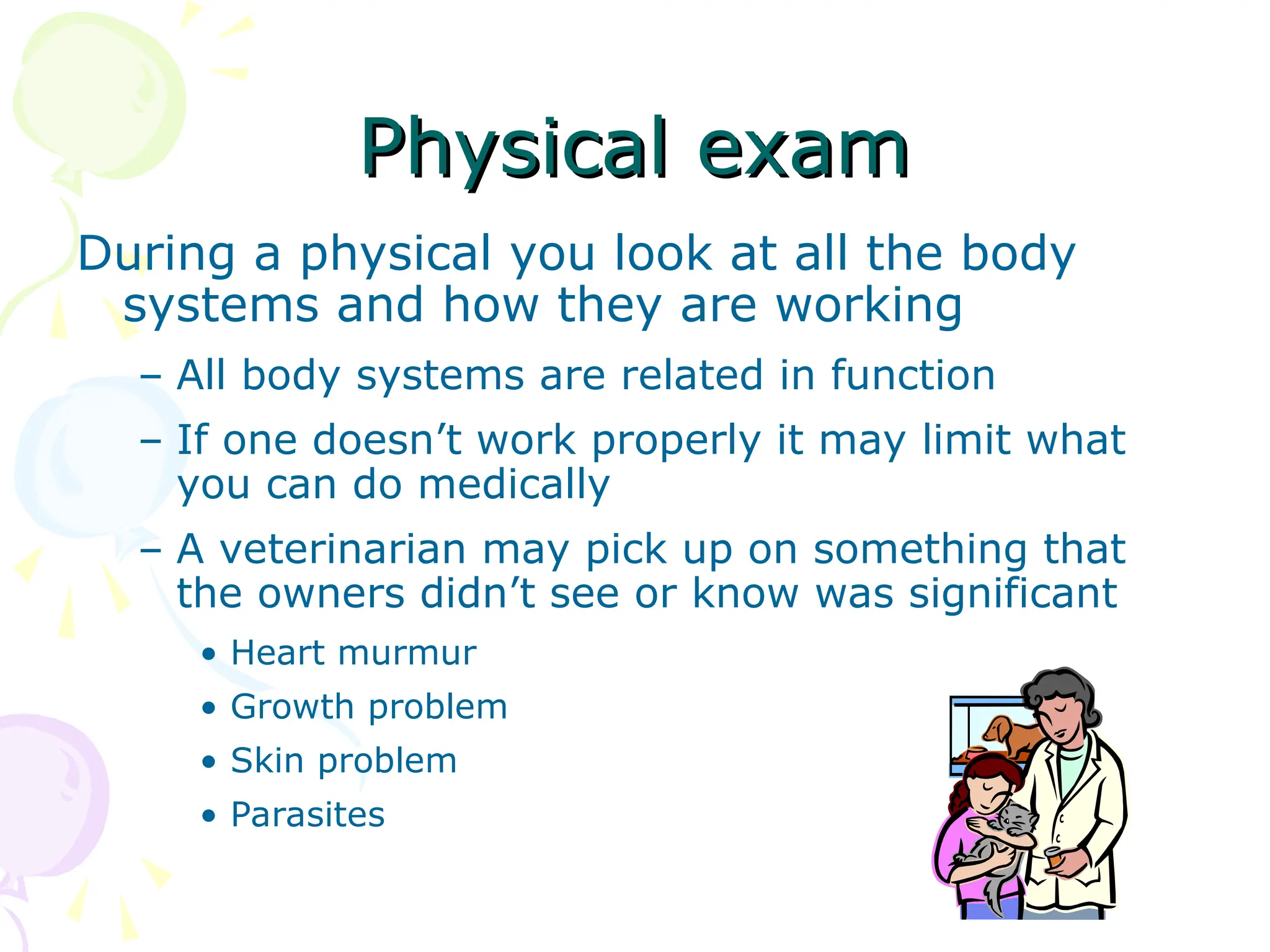 PE - Physical Exam.ppt animals vets science | PPT