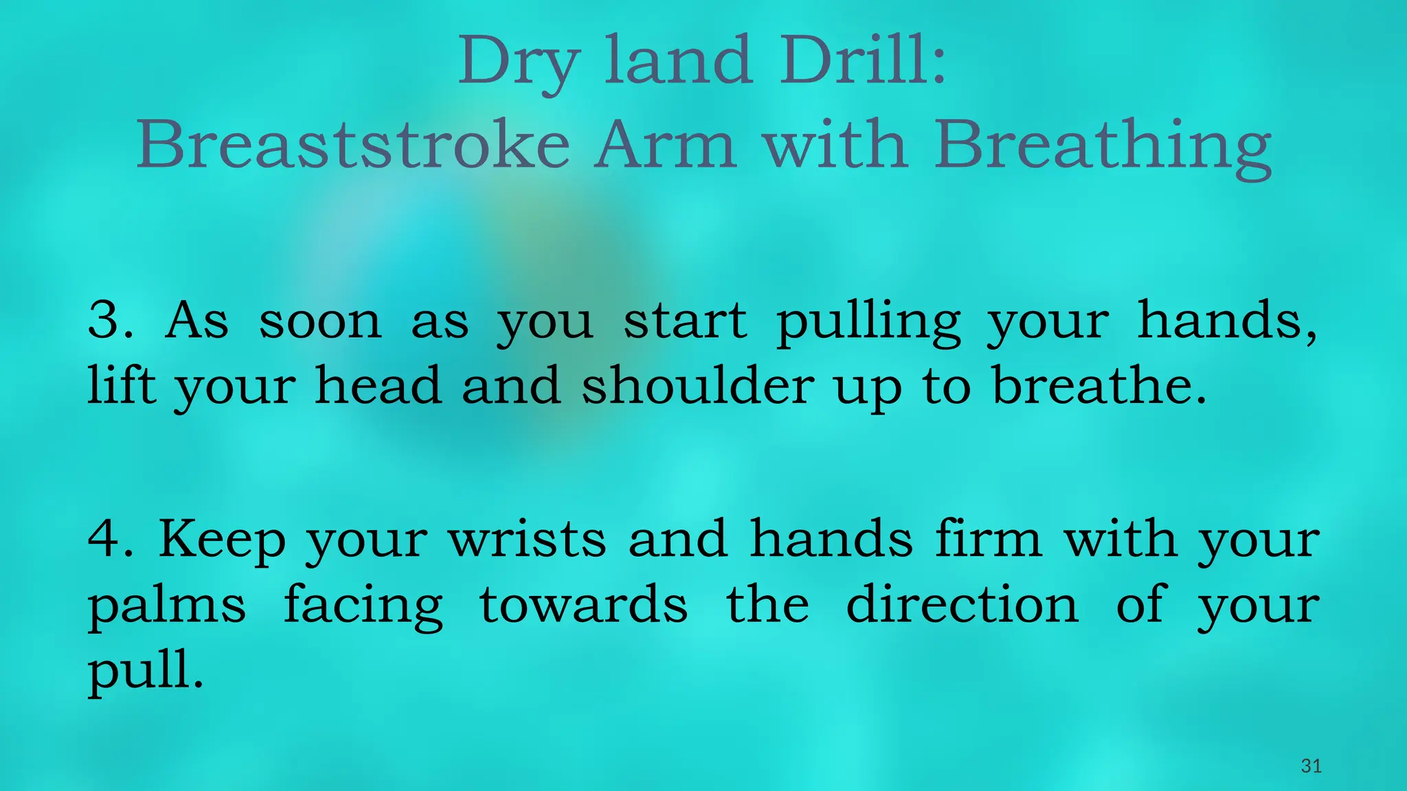 BREASTROKE (LESSON 6) AQUATICS POWERPOINT | PPT