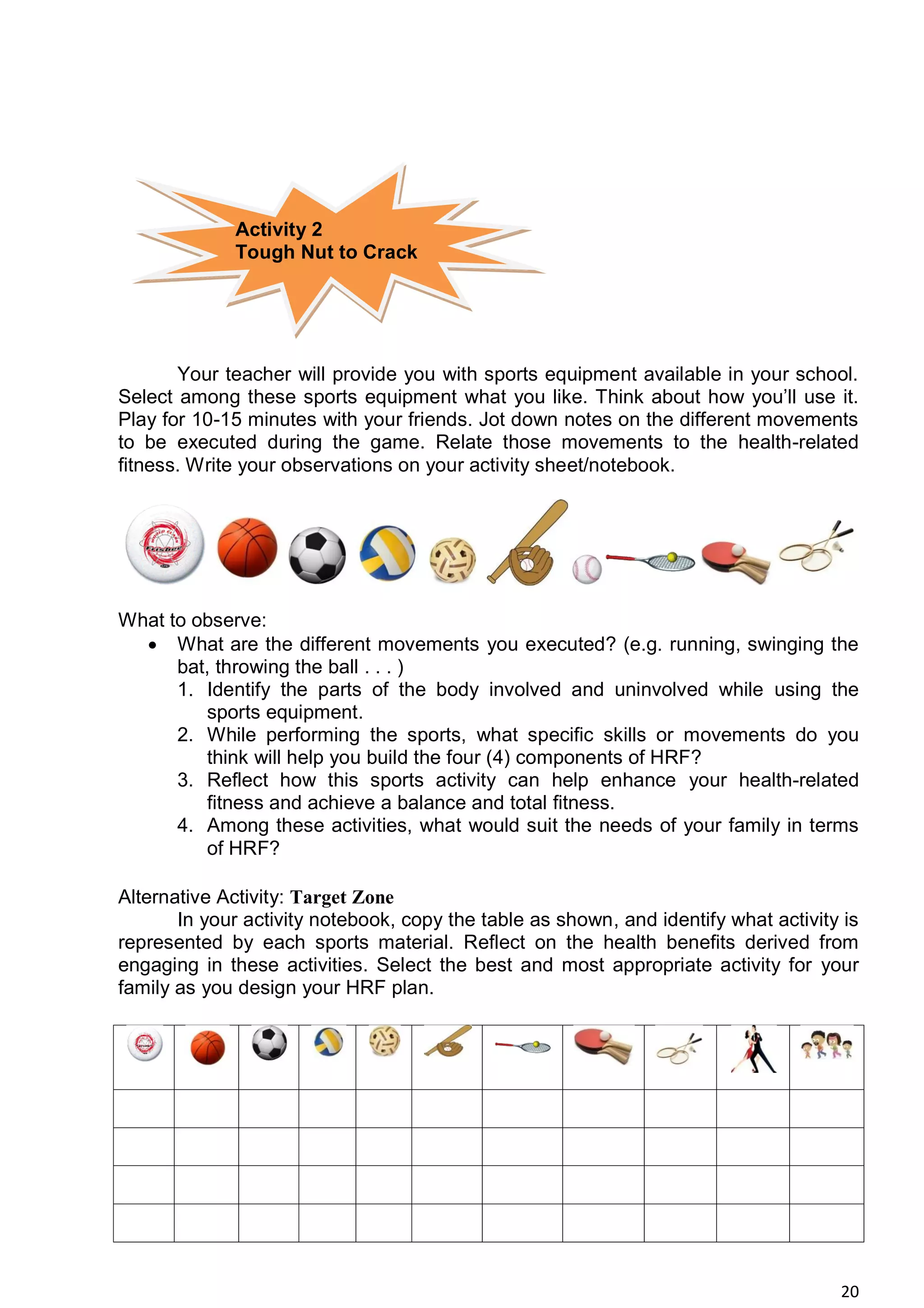 Grade 8 PE module(Q1) | PDF | Fitness and Exercise | Healthy Living