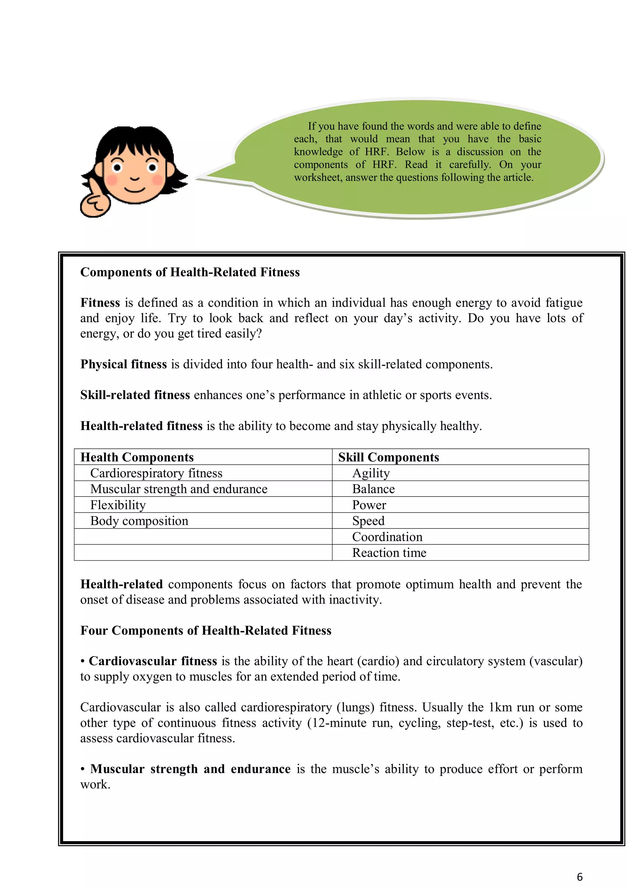 Grade 8 PE module(Q1) | PDF