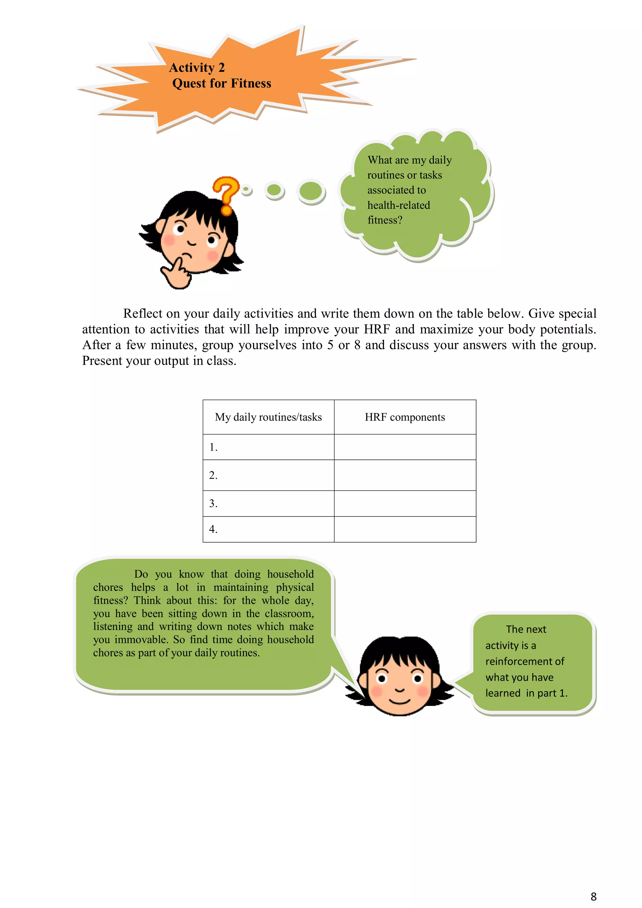 Grade 8 PE module(Q1) | PDF