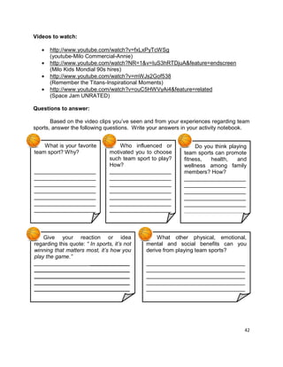 Grade 8 PE module(Q2.1) | PDF