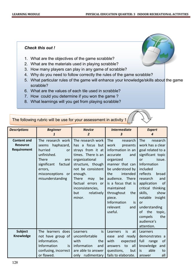 Grade 8 PE module(Q3) | PDF