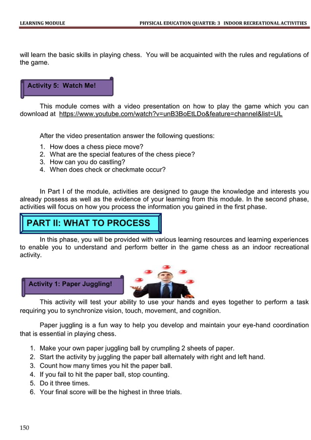 Grade 8 PE module(Q3) | PDF