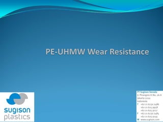 Pe uhmw compare to ptfe | PDF